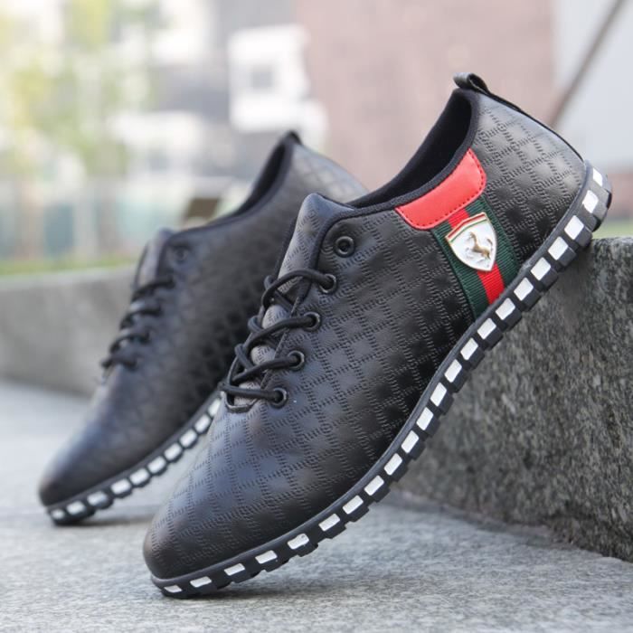 Baskets Chaussures Homme Noir Noir - Cdiscount Chaussures