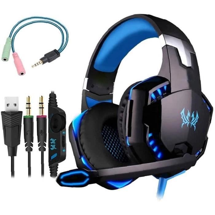 Casque de jeu filaire RUMOCOVO® avec microphone pour ordinateur ...