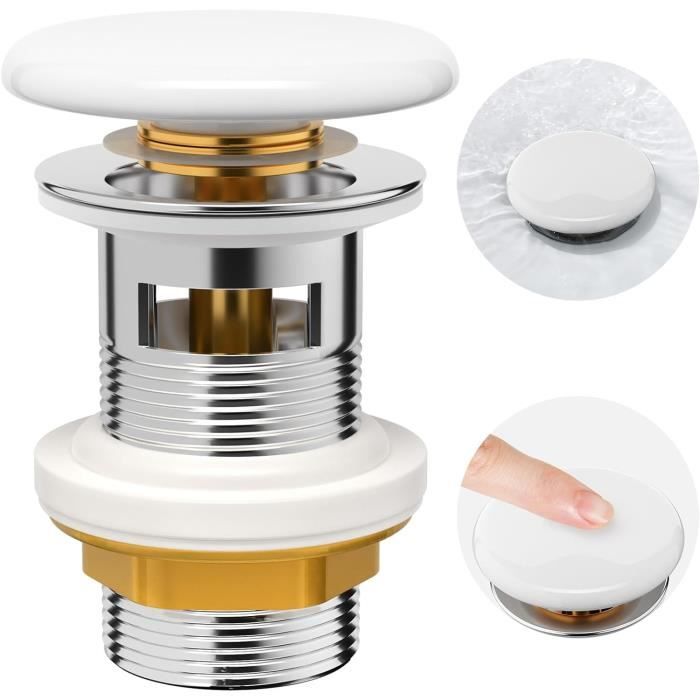 KULACO Bonde de Lavabo avec Trop-Plein, Bonde de Lavabo universelle ...