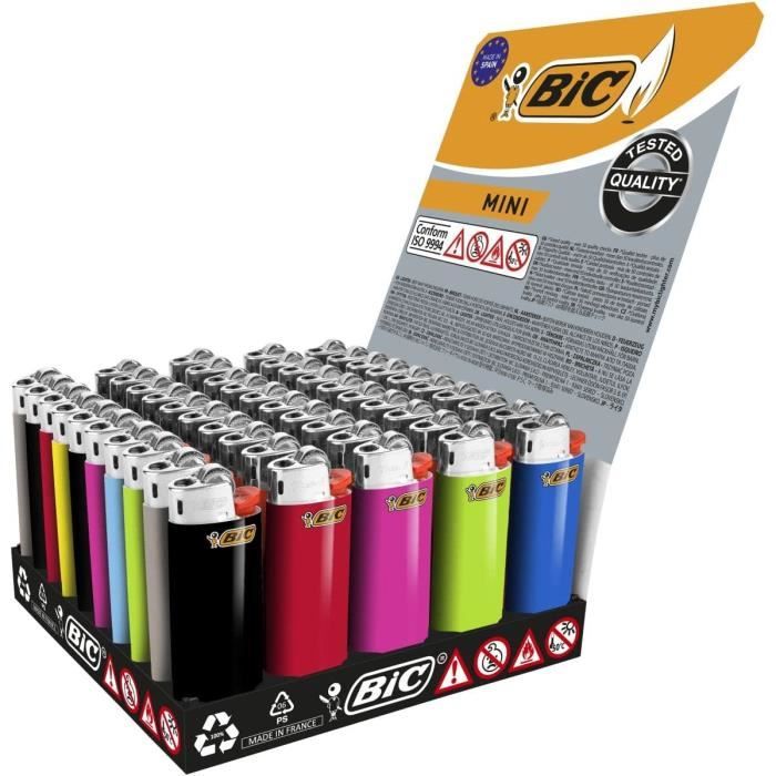 Bic Mini Briquets jetables assortis Lot de 50347 - Cdiscount Au quotidien
