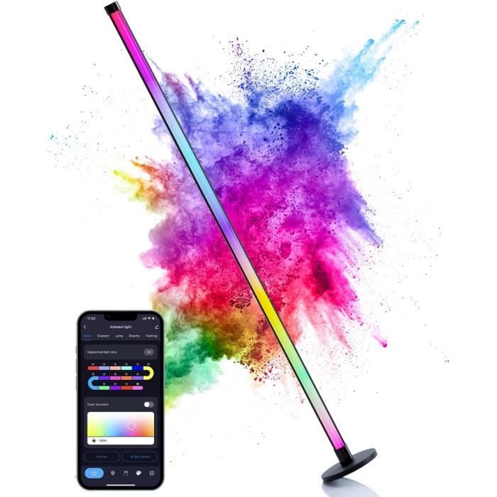 Lampadaire D'Angle Fonctionne Avec Alexa, Lampadaire Led Moderne Avec ...
