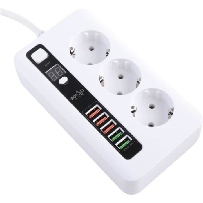 Prise multiprise USB minuterie prise d'extension intelligente ...