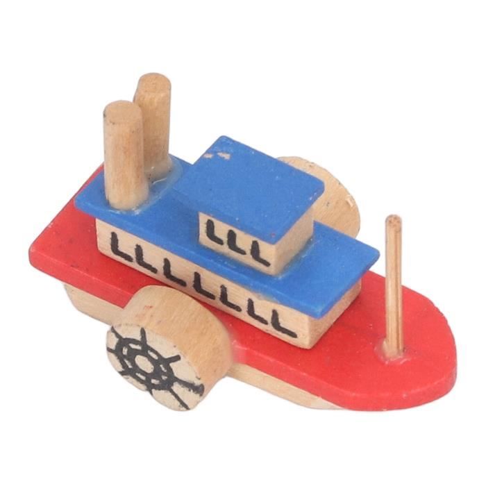 VGEBY modèle de mini bateau de pêche VGEBY Bateau miniature de maison ...