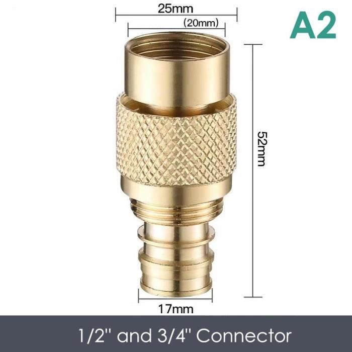 TUYAU - BUSE - ACCESSOIRE DE BUSE,1I2 3I4 Connector--Buse de tuyau haute pression ou connecteur ...