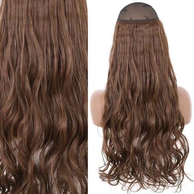 PERRUQUE,J-12-32inches--Extensions De Cheveux Synthétiques Sans Clip ...