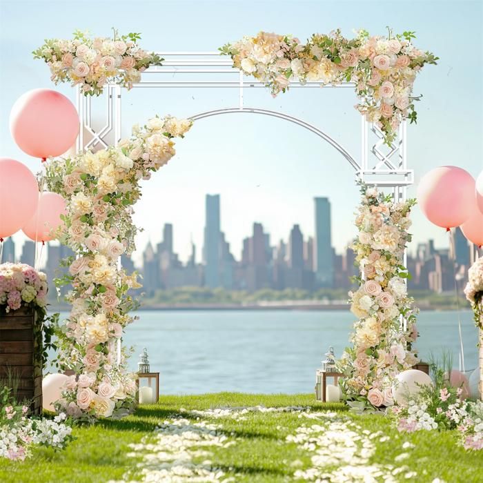 Arche de Mariage, Design Chic Moderne, Construction Métallique Robuste ...