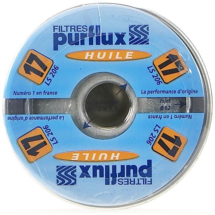 Filtre à huile Purflux N°17 LS370Y - Cdiscount Auto