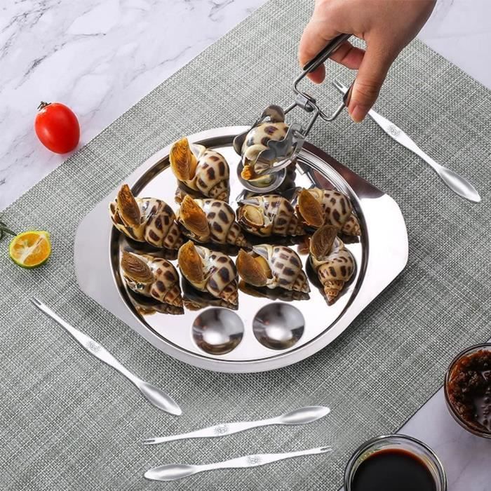 Pinces à Escargots Et Fourchettes à Escargots, vaisselle à escargots en ...