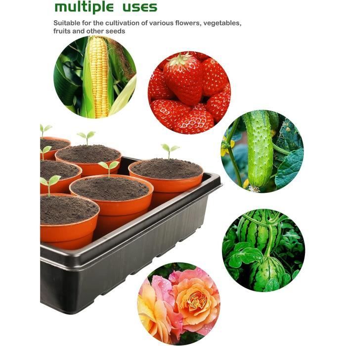 Plateaux De Semis Pour Semis Plateaux De Jardin Sans Trous Lot De 6 ...