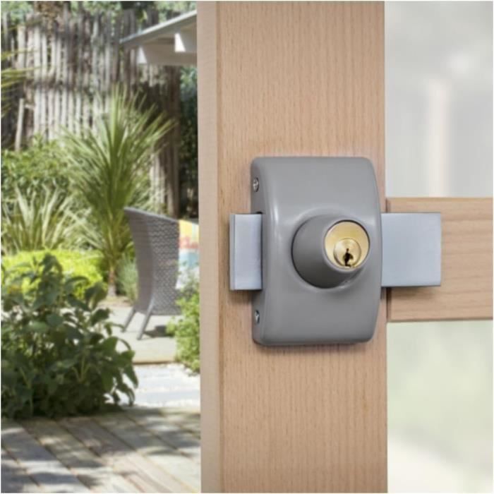 Verrou Double Entrée Design 5 Pour Porte D'Entrée, Cylindre 50Mm, Acier ...