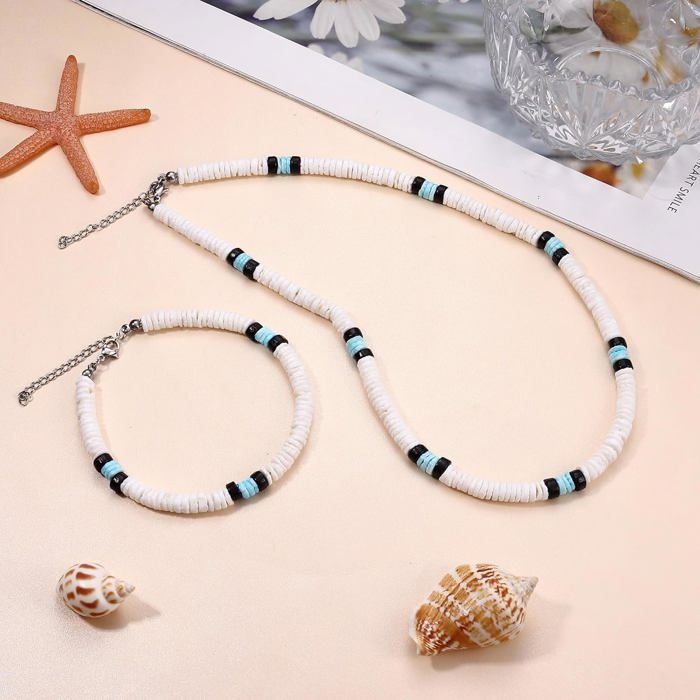 Shell Collier pour Hommes Puka Sea Shell Surfer Collier et Bracelet ...