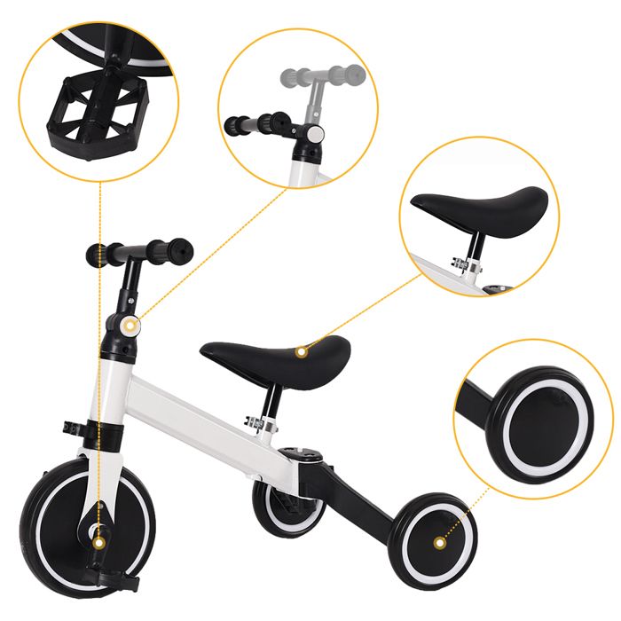 Tricycle Évolutif Enfant - LVHCMFOHM - Vélo Pliable avec Siège et ...