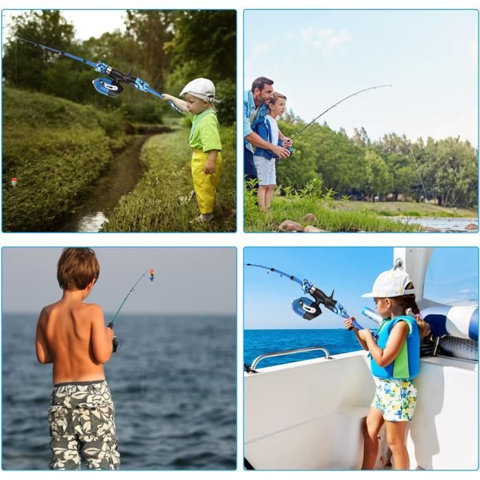 Angel Set De Cannes À Pêche Pour Enfants, 1,2 M-1,5 M, Canne À Pêche ...