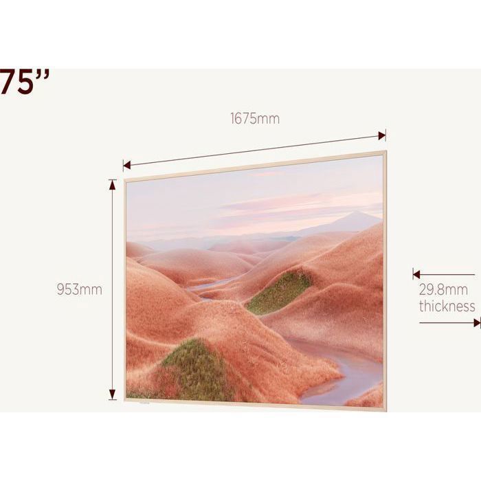 TV QLED 75" 75A300W TCL NXTFrame 4K UHD 190 cm Blanc QLED Edge-LED ...