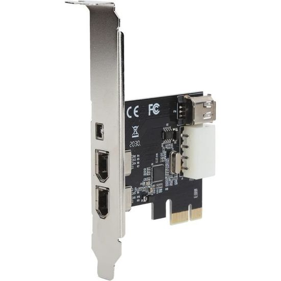 Carte de Capture PCIECarte D'extension à 3 Ports IEEE 1394a2000 et OHCI V1.1PCarte D'extension ...