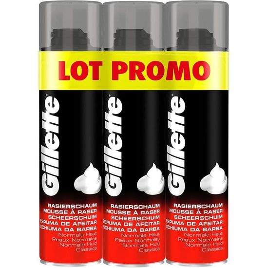 Mousse à Raser Homme Peaux Normale, Pour un Rasage de Près et en ...