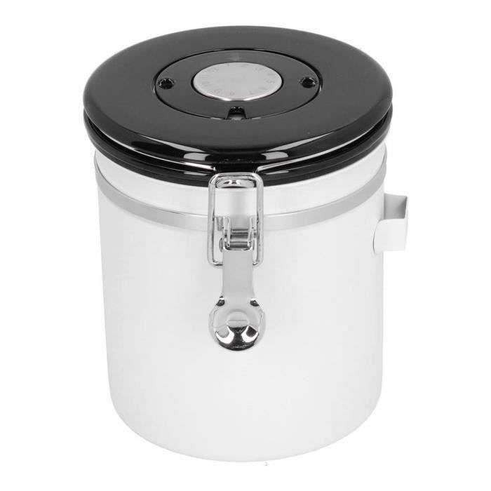 Boîte de grains de café Récipient étanche avec cuillère Boîte à grains ...