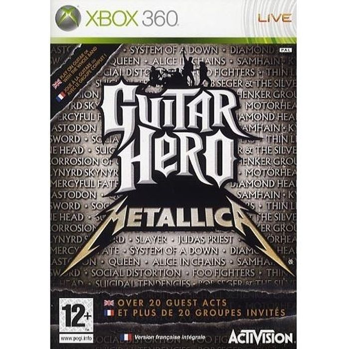 GUITAR HERO METALLICA / JEU CONSOLE XBOX360 - Cdiscount Jeux vidéo