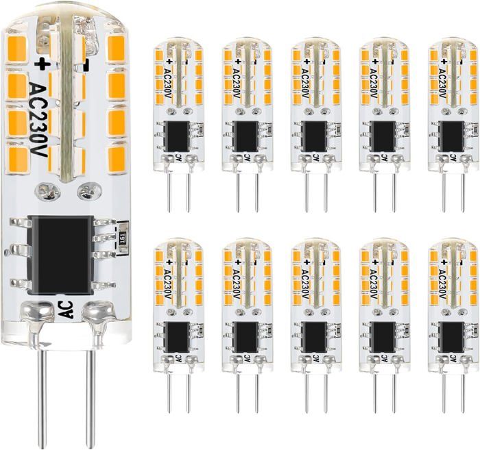 Ampoules Led G4 Ac 230V Non-Dimmable,150Lm Blanc Chaud 3000K Ampoules ...