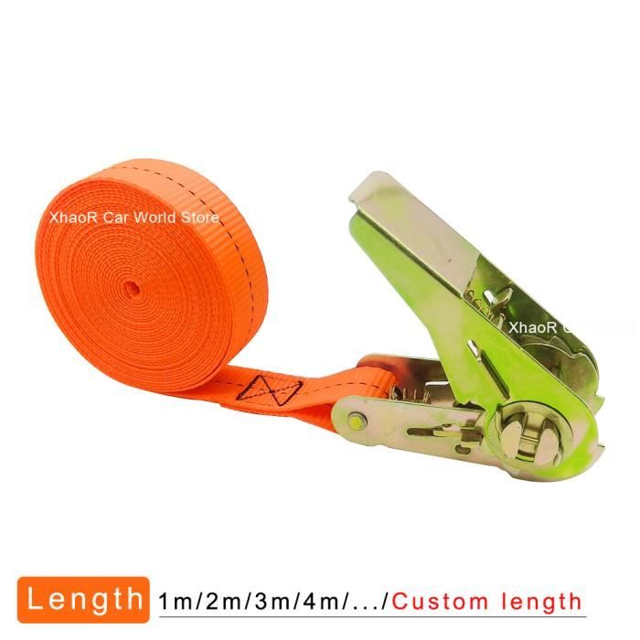 4 mètres - Sangle à cliquet en métal pour bagages de voiture, sangle de ...