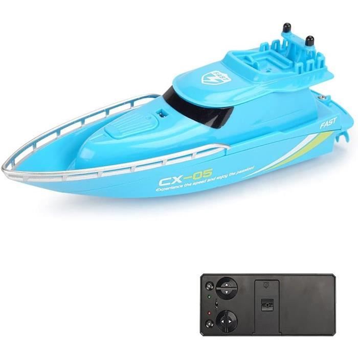 Mini Bateau Télécommandé Étanche 2.4Ghz Mini Bateau Rc À Grande Vitesse ...