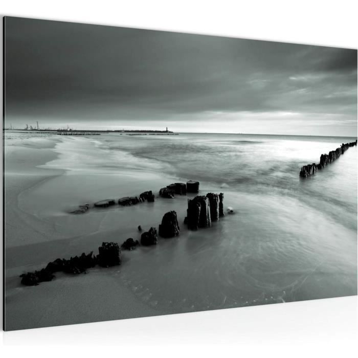 Tableau Mural Plage Mer Moderne Tableau Decoracion Murale - Vague Bleu ...
