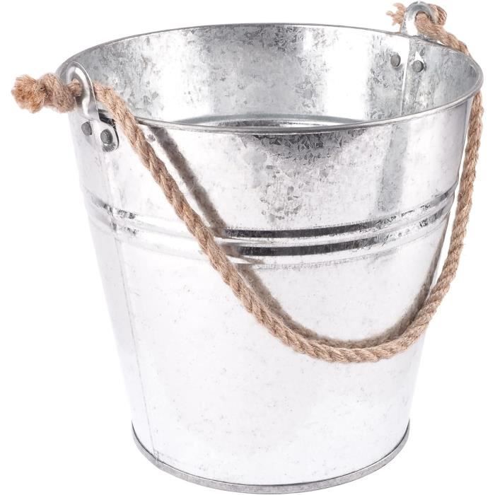 Seau Décoratif De 7 L Pot De Fleurs À Suspen E - Zinc Pour Flower ...