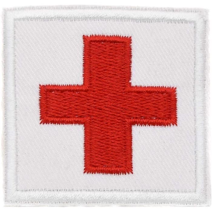 Lot de 20 ecusson croix rouge infirmiere medecin medical secours ...