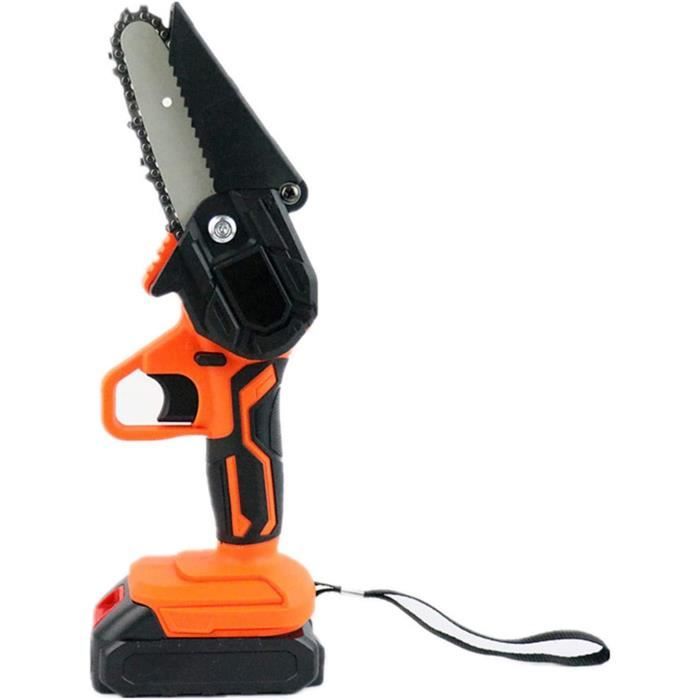 Mini tronçonneuse, tronçonneuse électrique sans Fil de 4 Pouces avec ...