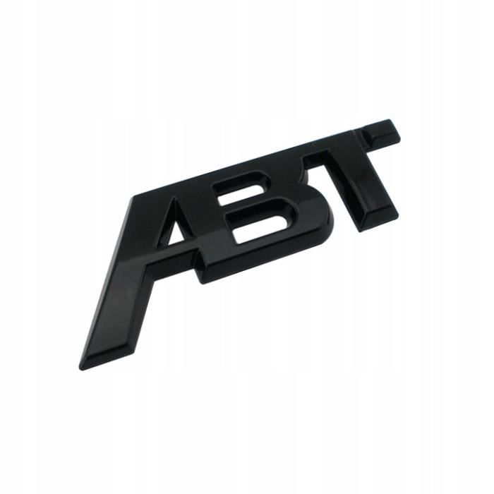 Juxinchang-Emblème insigne badge logo ABT Audi autocollant Noir ...