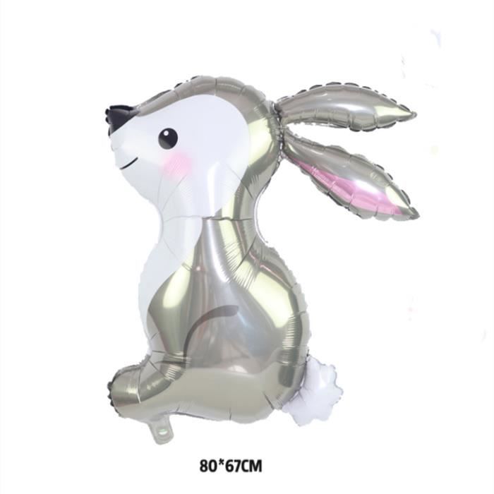 1 pièce ballon lapin gris longues oreilles lapin ballon hélium ballon ...
