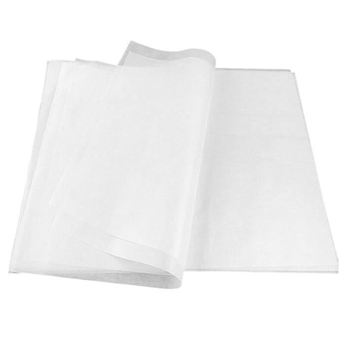 Papier Alimentaire,500 pièces papier anti graisse 30x40 CM feuilles ...