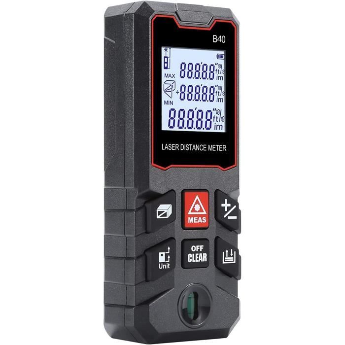 Telemetre Laser 40m Metre Numériqueavec Niveau Électronique Amélioré ...