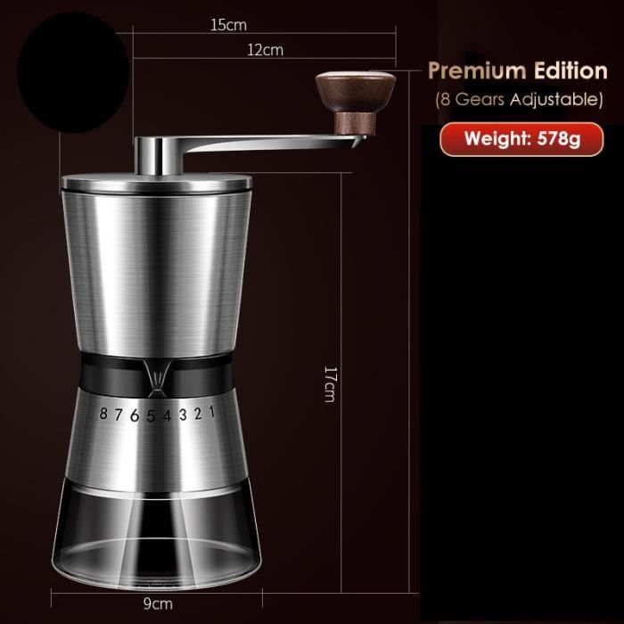 Moulin à café manuel Portables en céramiques épaisseur réglables Mini ...