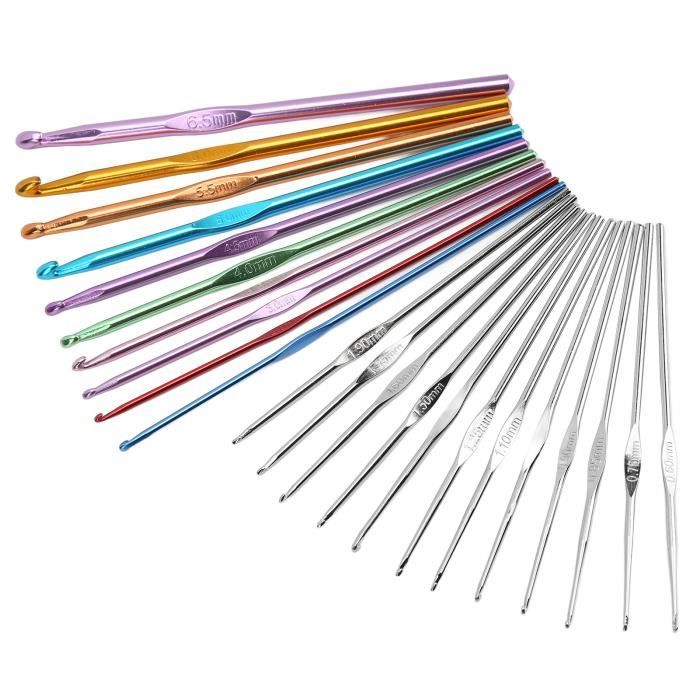 Ensemble De Crochets Lot De 22 Crochets Extra Longs Avec Poignées En ...