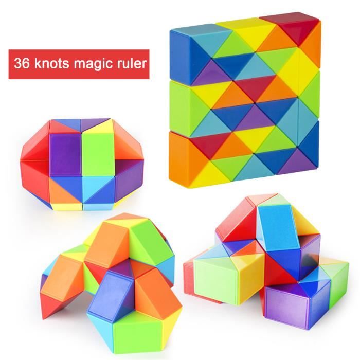 Magic Snake Cubes Mini Snakes Speed Cubes Twi St Puzzle Toys 72 Blocs ...