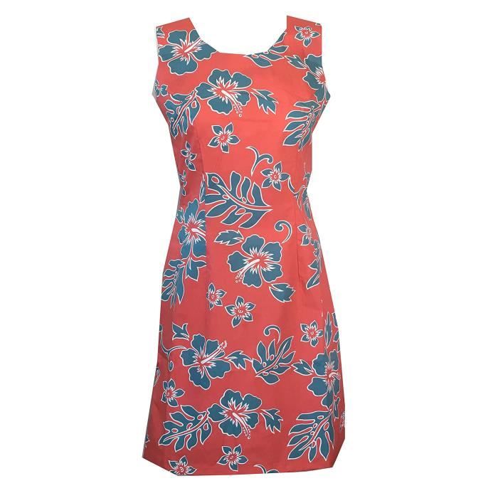 Robe OD8D2 Fait à Hawaï! Classique Hibiscus hawaïenne courte réservoir ...