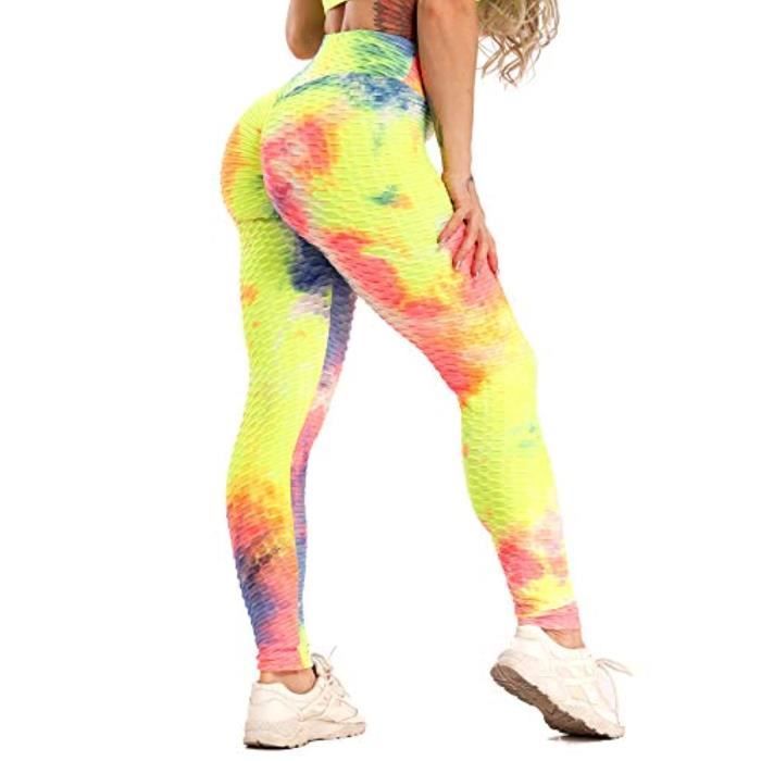 Jeans Legging Gaufré De Gymnastique Anti Cellulite Pantalon De Yoga