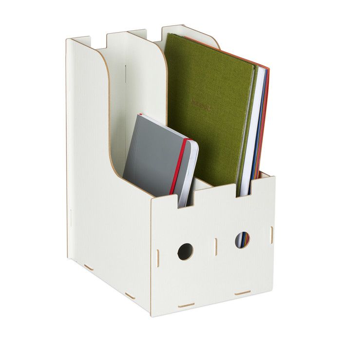 Relaxdays Porte-documents, 2 compartiments, format A4, cahiers ...