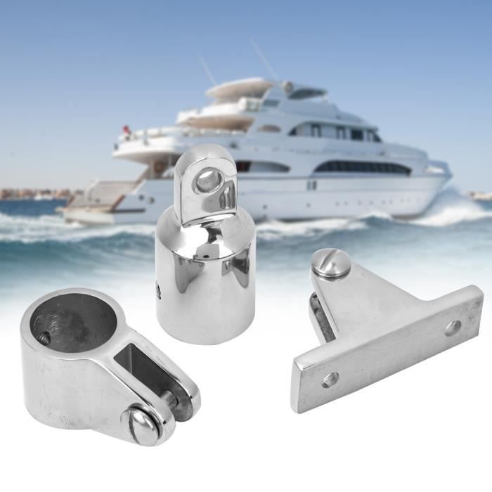 SALALIS-Bimini Top Fitting 16 Pcs 3-Bow Bimini Top Accessoire Charnière ...