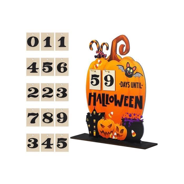 Calendrier Du Compte à Rebours D'Halloween Citrouille D'Halloween ...