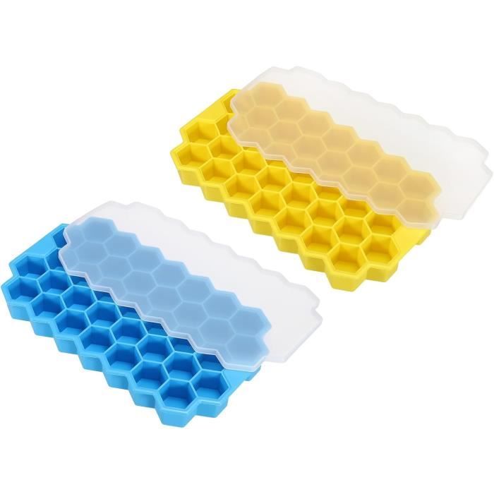 Glace Cube Moule(Ensemble De 2), 37 Grille Glace Cube Plateau Avec ...