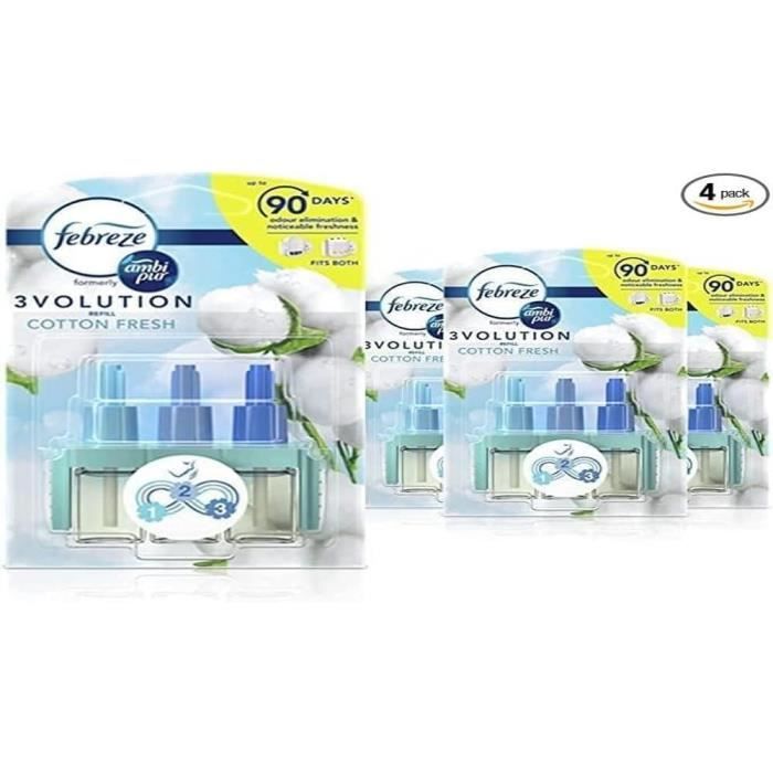 Febreze 3Volution Diffuseur Électrique De Parfum, 4 Unités X 20 Ml ...