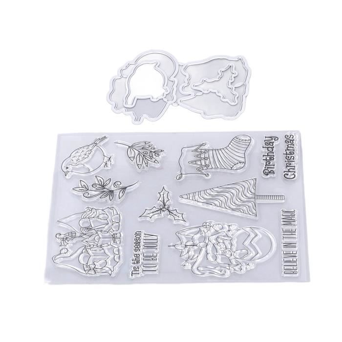 YUI tampons transparents bricolage Tampon transparent de style de Noël ...