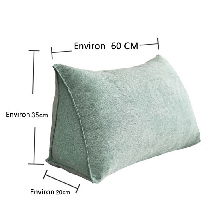 Coussin de Lecture Compensé, 60*35*20cm Coussin Canapé Triangulaire ...