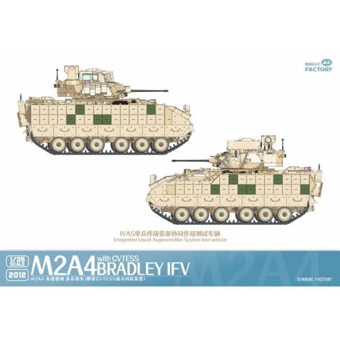Maquette Blindé - M2a4 Bradley IFV - Échelle 1:35 - Intérieur - Enfant ...