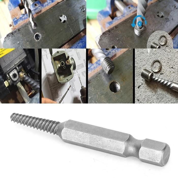 Extracteur de Vis cassé - CIKONIELF - PAR - Acier trempé - Boulons inoxydables - 5pcs ...