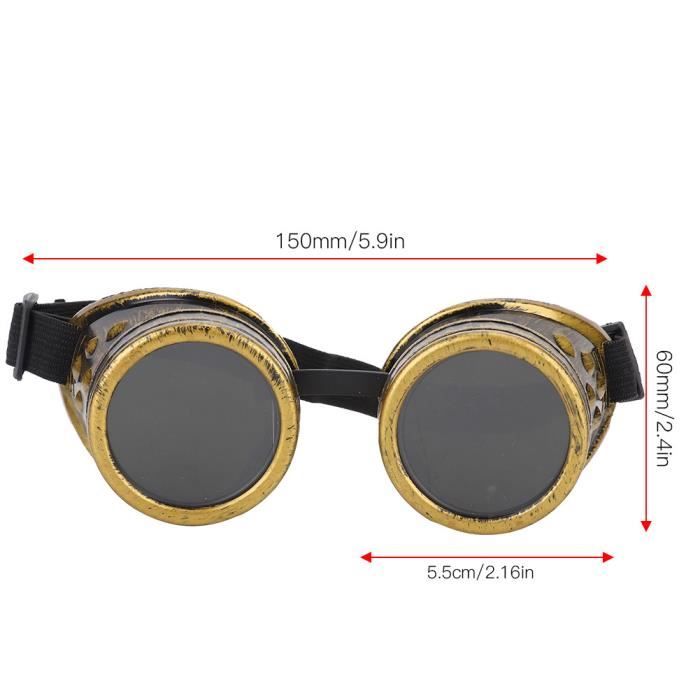 Garosa Lunettes ABS Vintage Style Steampunk Goggles Double Layer ...