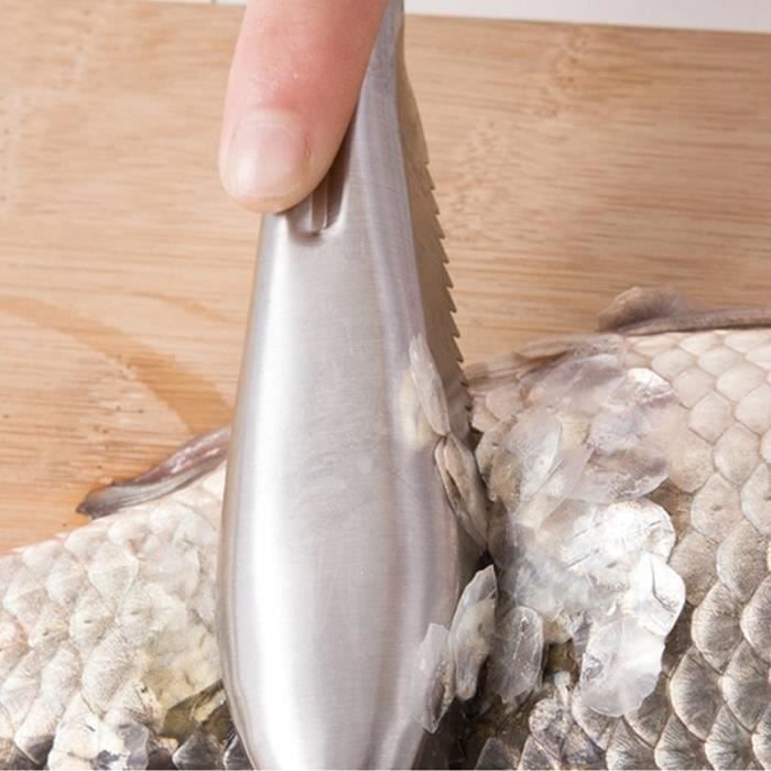 Haokan-Ecailleur à poisson1 pièces outils de cuisson poisson couteau de ...