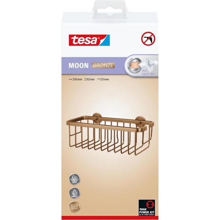 Moon Etagère De Douche Autocollante En Bronze Brossé - Etage Unique Et ...